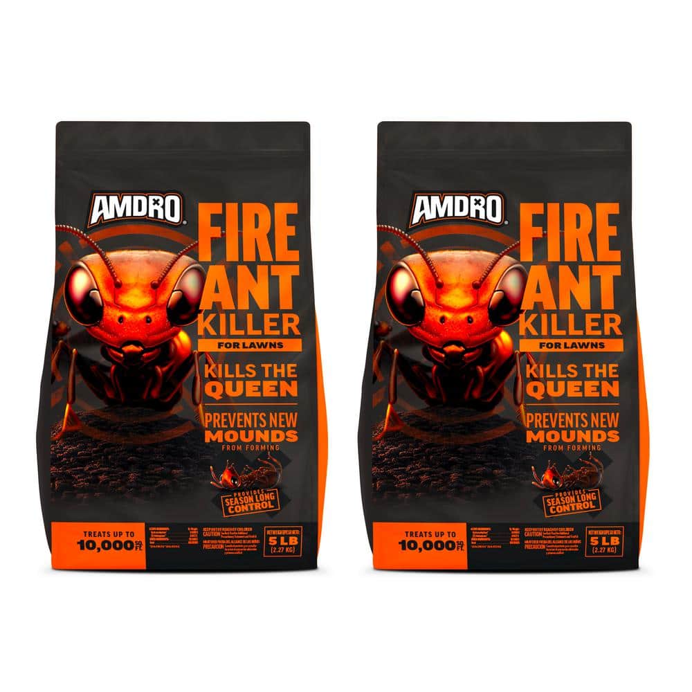 AMDRO 5 lb. 10,000 sq. ft. Outdoor Fire Ant Killer Yard Treatment ...