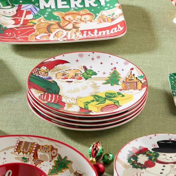 retro dinner plates