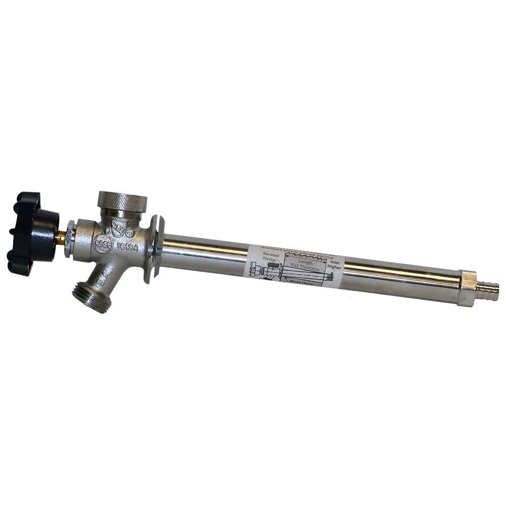 Merrill 1/2 in. x 8 in. Pex Frost Proof Anti-Siphon Outdoor Wall Faucet ...