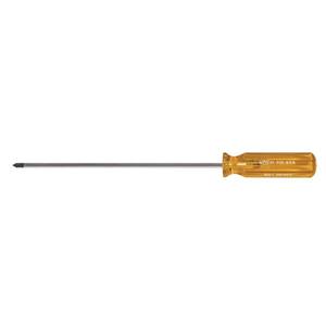 Klein Tools 3/8 in. Keystone-Tip Flat Head Screwdriver with 8 in. Heavy-Duty Round Shank 602-8 ...