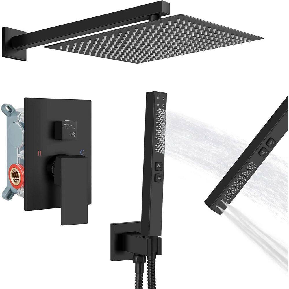 PICTURESQUE CENDU LLC 1-Handle Wall Mount Shower Trim Kit in Brushed ...