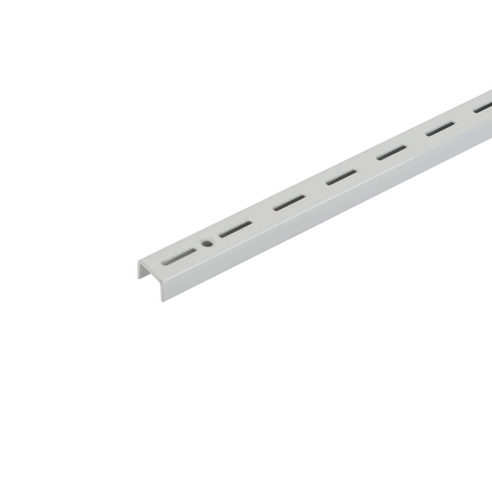Everbilt 46 in. L - White Shelf Tracks Light Duty Vertical Rail 91205 ...