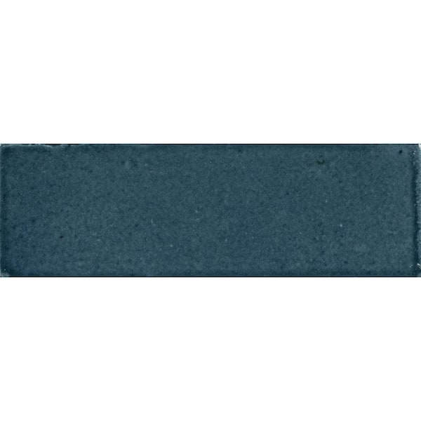 Marazzi Rice Blu 2 in. x 6 in. Glossy Porcelain Wall Tile (8.72 sq. ft ...