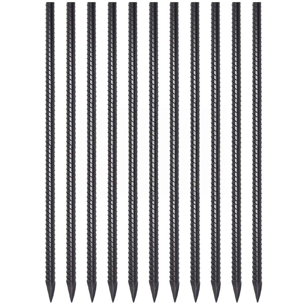 Laybus 16 in. I Hook Rebar Stakes, Made of Premium Steel, Perfect for ...