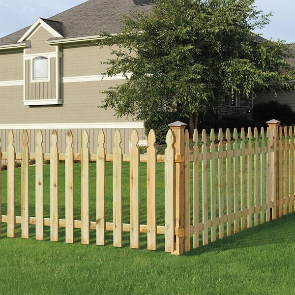 French Gothic - Wood Fence Pickets - The Home Depot