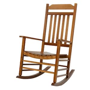 KOZYARD Porch Rocker Solid White Wood Outdoor Rocking Chair KZWRC68WHI ...