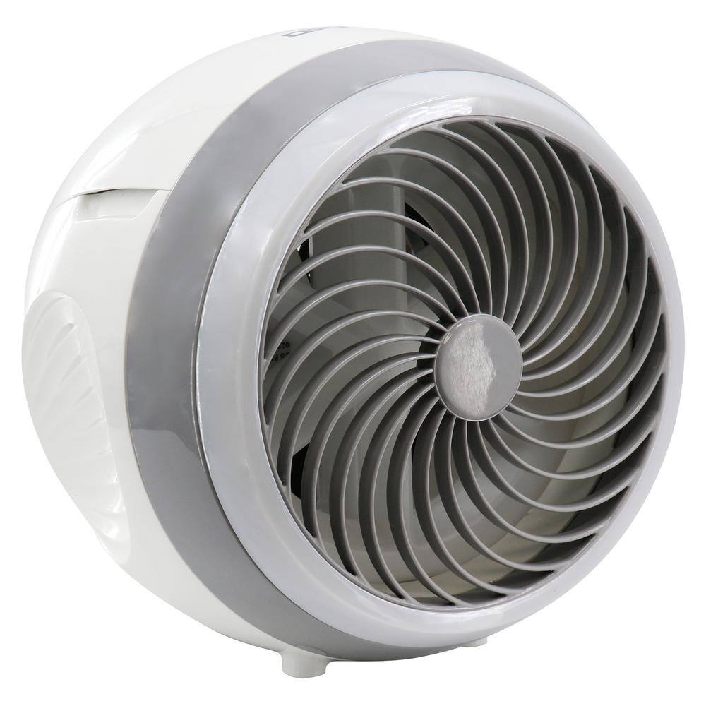 Optimus 7 in. Mini USB Air Cooler Pedestal Fan in White 985116257M ...