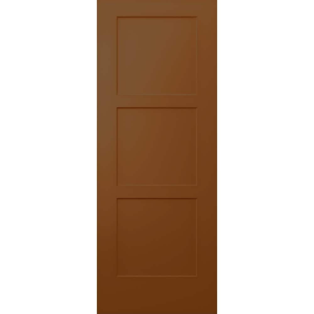 JELD-WEN 32 in. x 80 in. Birkdale Hazelnut Stain Smooth Hollow Core ...
