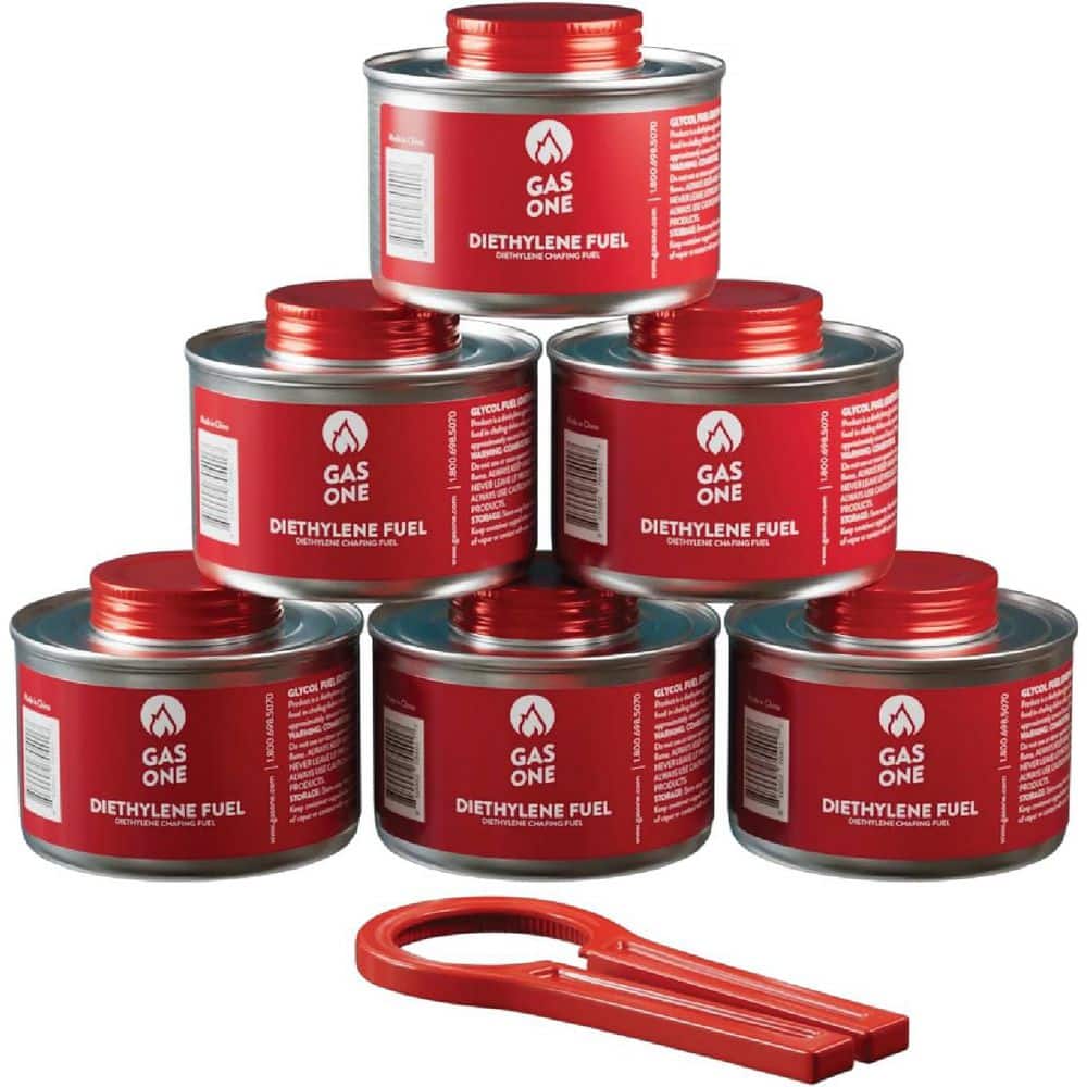Reviews for GASONE 6-Pack 2-hr Cooking Fuel 2.82 oz Wick Safe Chafing ...