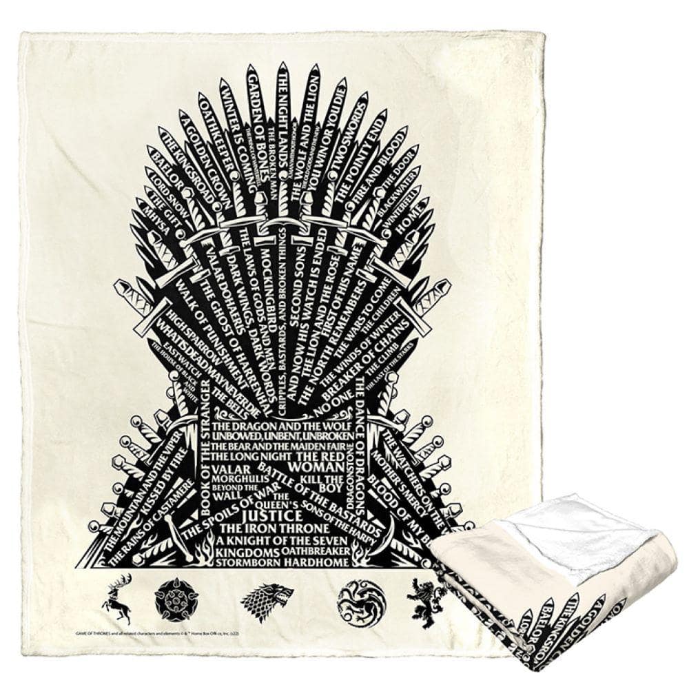 THE NORTHWEST GROUP Ent Wb Game of Thrones Throne of Words Silk Touch ...