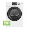 GE 4.3 cu. ft. Vented Front Load Stackable Electric Dryer in White ...