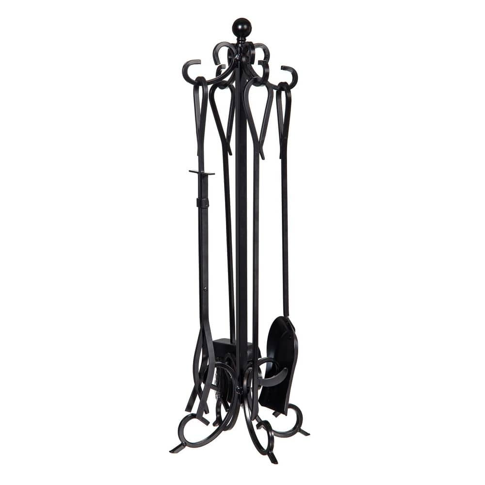 Evergreen Enterprises Scroll 5-Piece Fireplace Tool Set 47M6141 - The ...