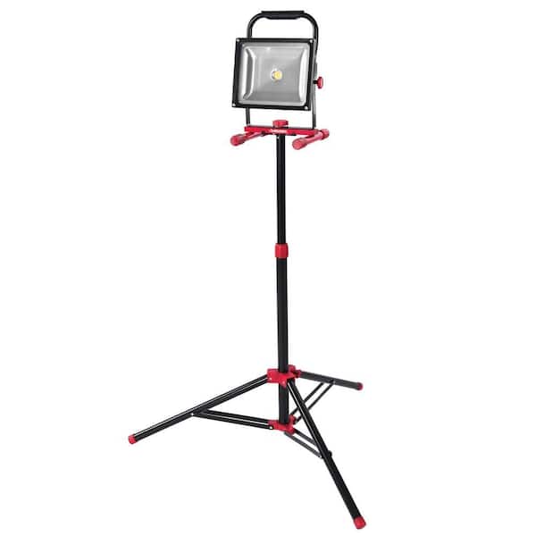Husky 5 ft. 3500 Lumens LED Work Light with Tripod K40050 - The Home Depot
