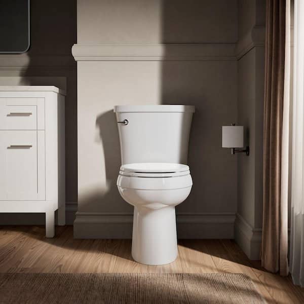 KOHLER Gleam 12 in. Rough In 2-Piece 1.28 GFP Single Flush Elongated ...