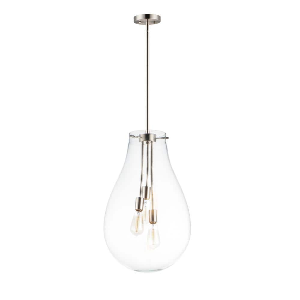 Maxim Lighting Gourd 3 Light Satin Nickel Pendant Light 10164 - The ...