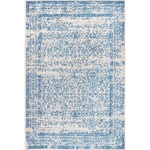 JONATHAN Y Azul Filigree Blue and White Cream/Blue 8 ft. x 10 ft. Area ...