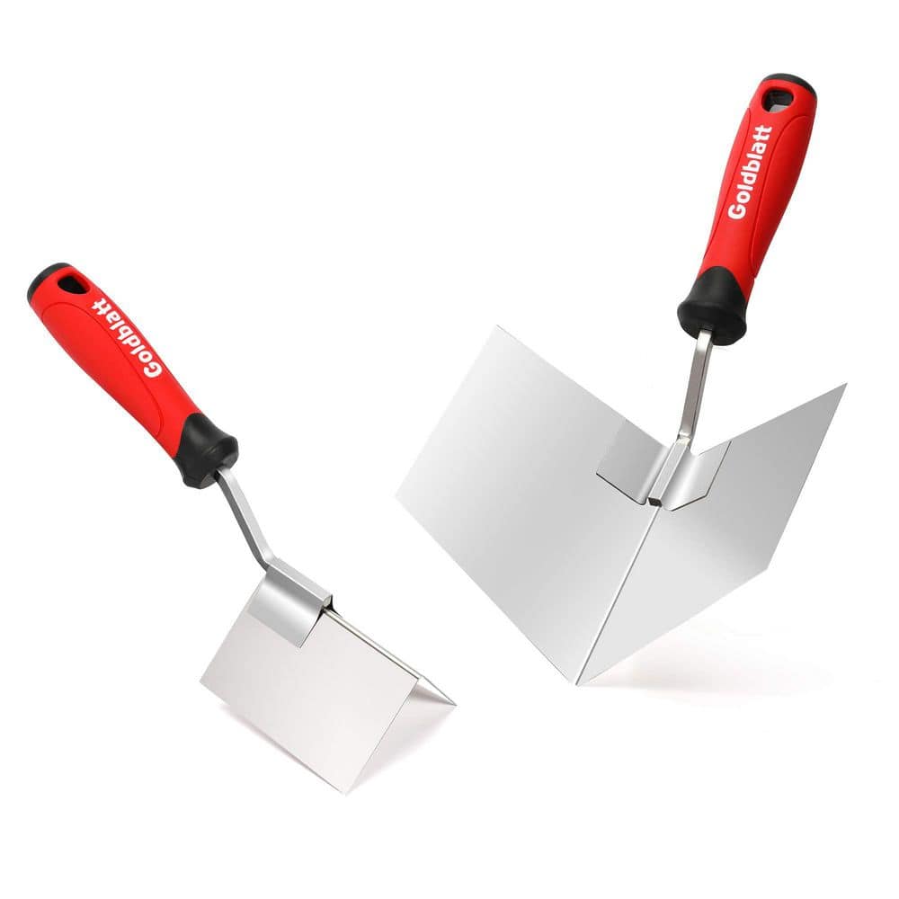 NVNOO 5 in. x 3.9 in. Outside Drywall Corner Trowel and 3.5 in. x 2.4 in. Inside Corner Trowel ...
