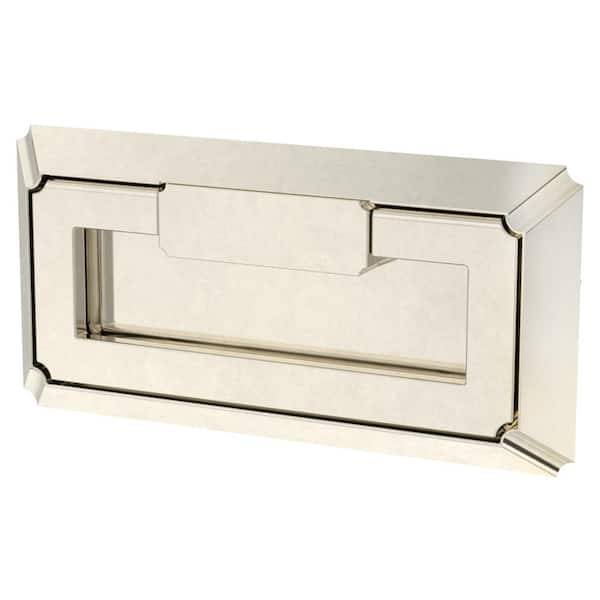 Liberty Modern Notched 3 in. (76mm) Center-to-Center Polished Nickel ...
