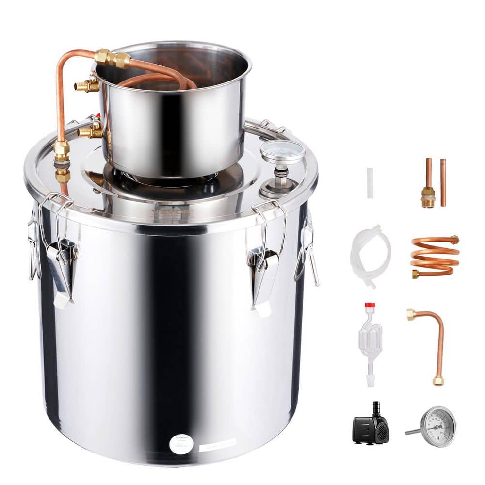 SVOPES 8 Gal. / 30 L Alcohol Still, Stainless Steel Distiller with ...