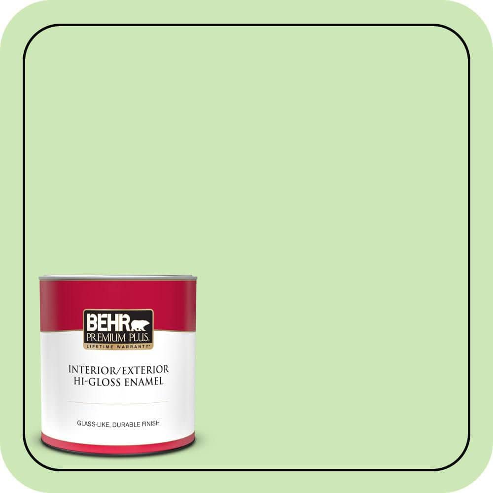BEHR PREMIUM PLUS 1 qt. #430A-3 Fairway Mist Hi-Gloss Enamel Interior ...