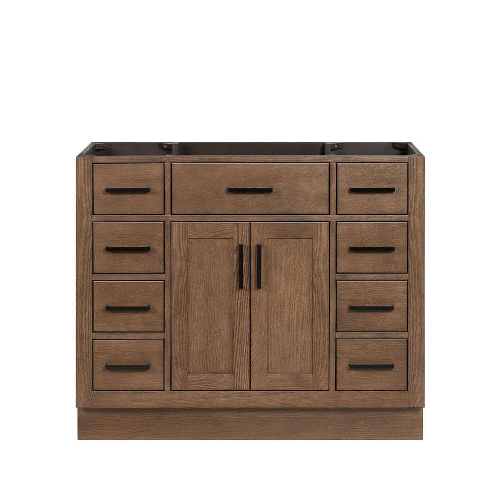 Reviews for ARIEL Hepburn 42 in. Freestanding Bathroom Vanity Cabinet ...