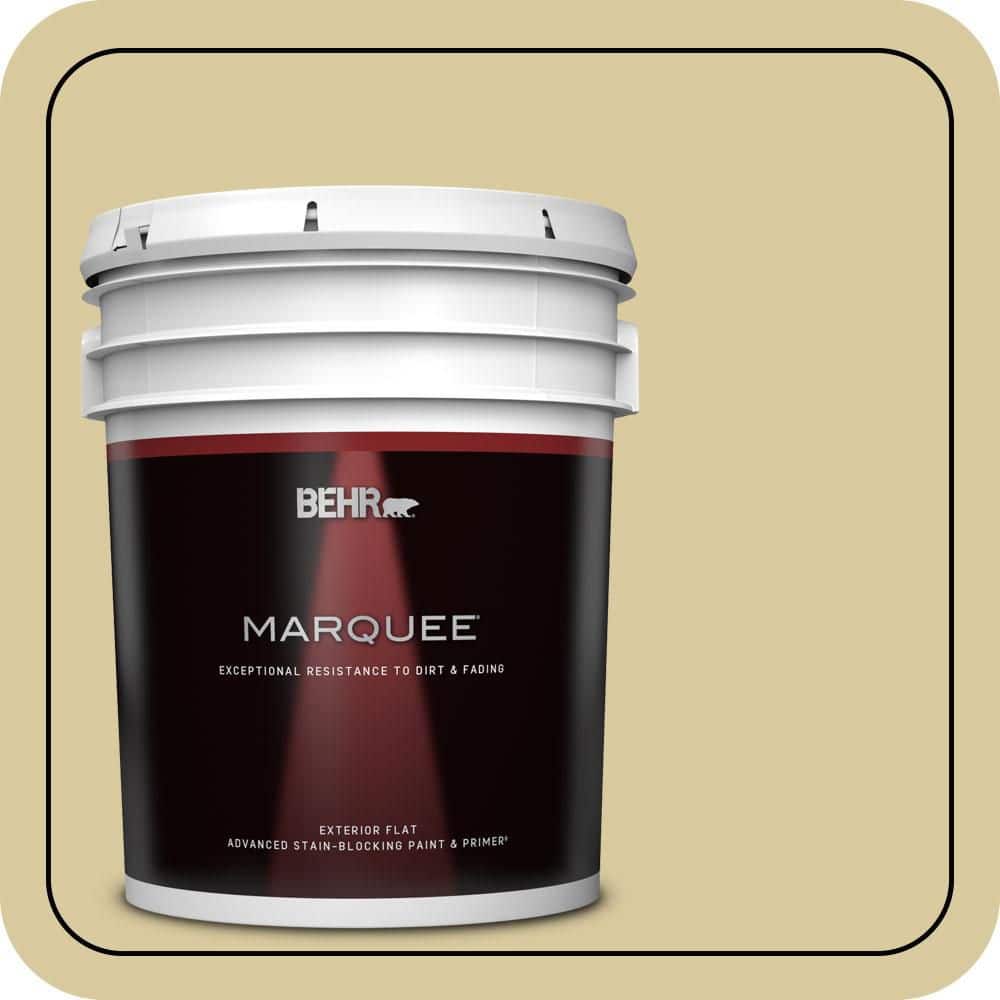 BEHR MARQUEE 5 gal. #380F-4 Ground Ginger Flat Exterior Paint & Primer ...