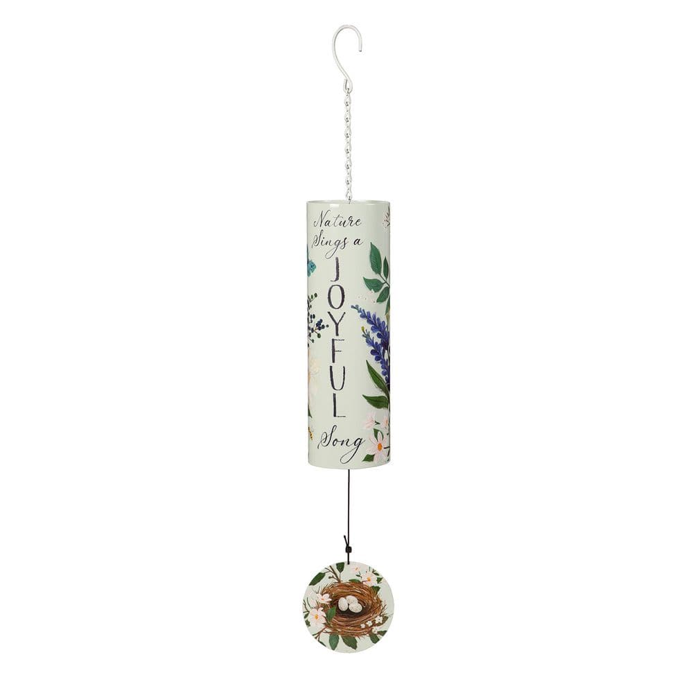 Evergreen 36 in. Cylinder Wind Chime, in.Nature Sings a Joyful Song in ...
