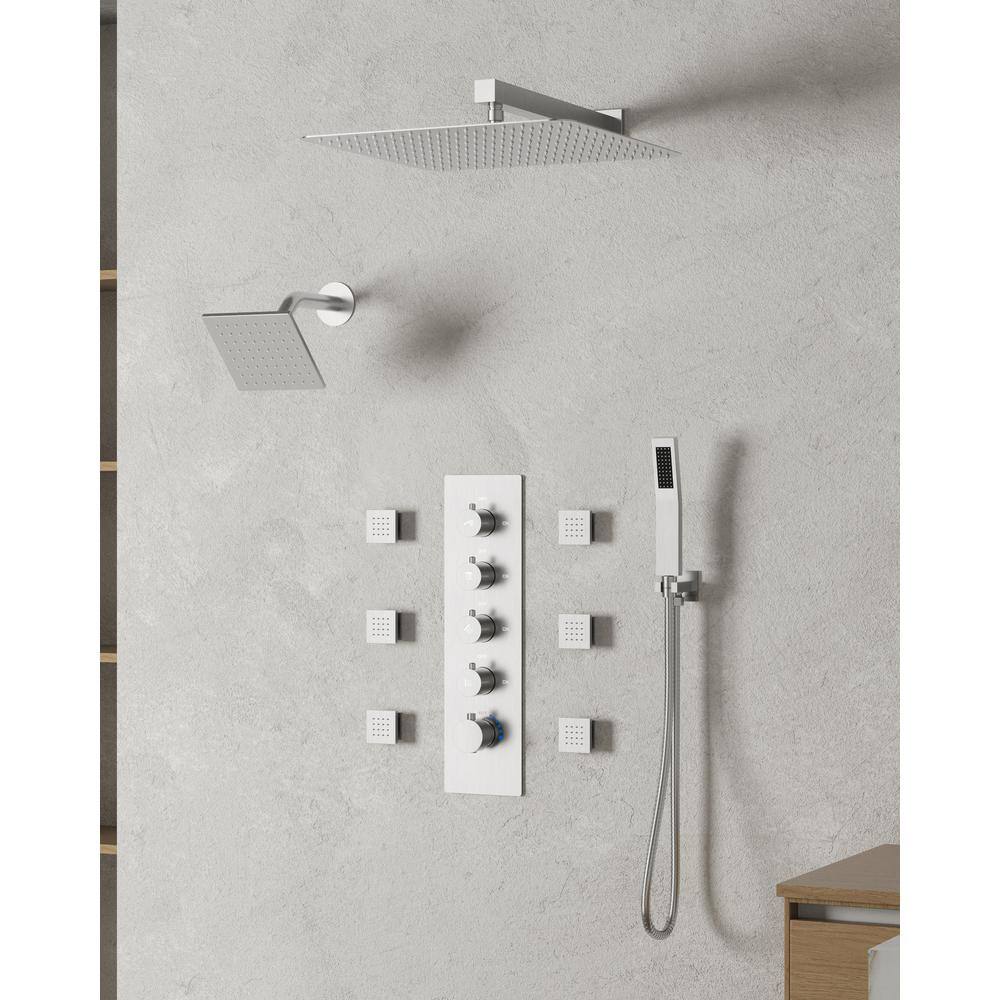 Reviews for EVERSTEIN 15-Spray Fixed and Handheld Shower Head with 16 ...