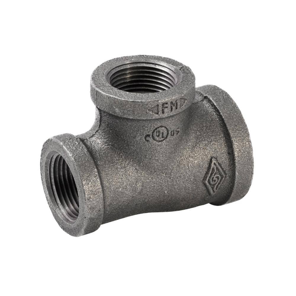 Southland 1 in. x 3/4 in. x 3/4 in. Black Malleable Iron FPT Reducing ...