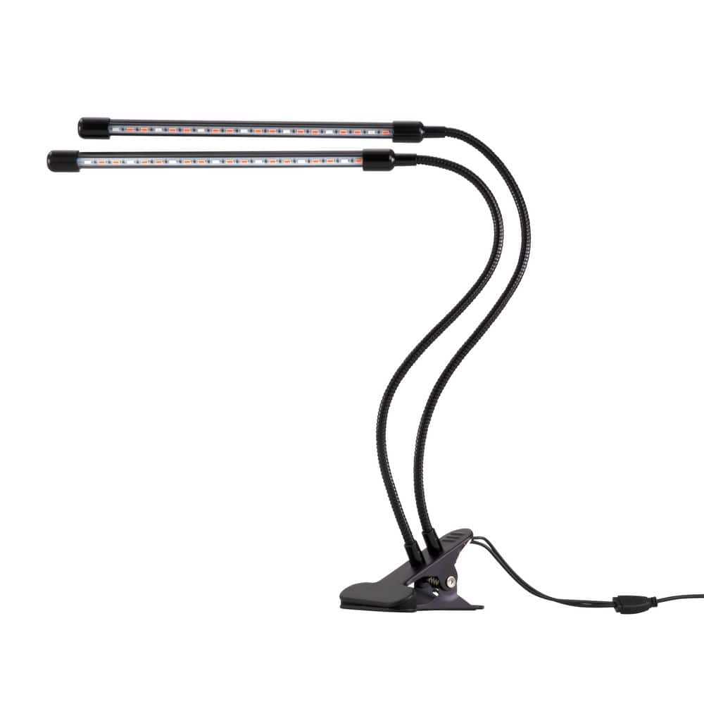 Miracle-Gro 2 Head Grow 10-Watt Equivalent Indoor LED Selectable ...