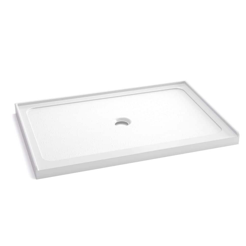 TCYO 48 in. L x 32 in. W Alcove Shower Pan Base with Center Drain in ...