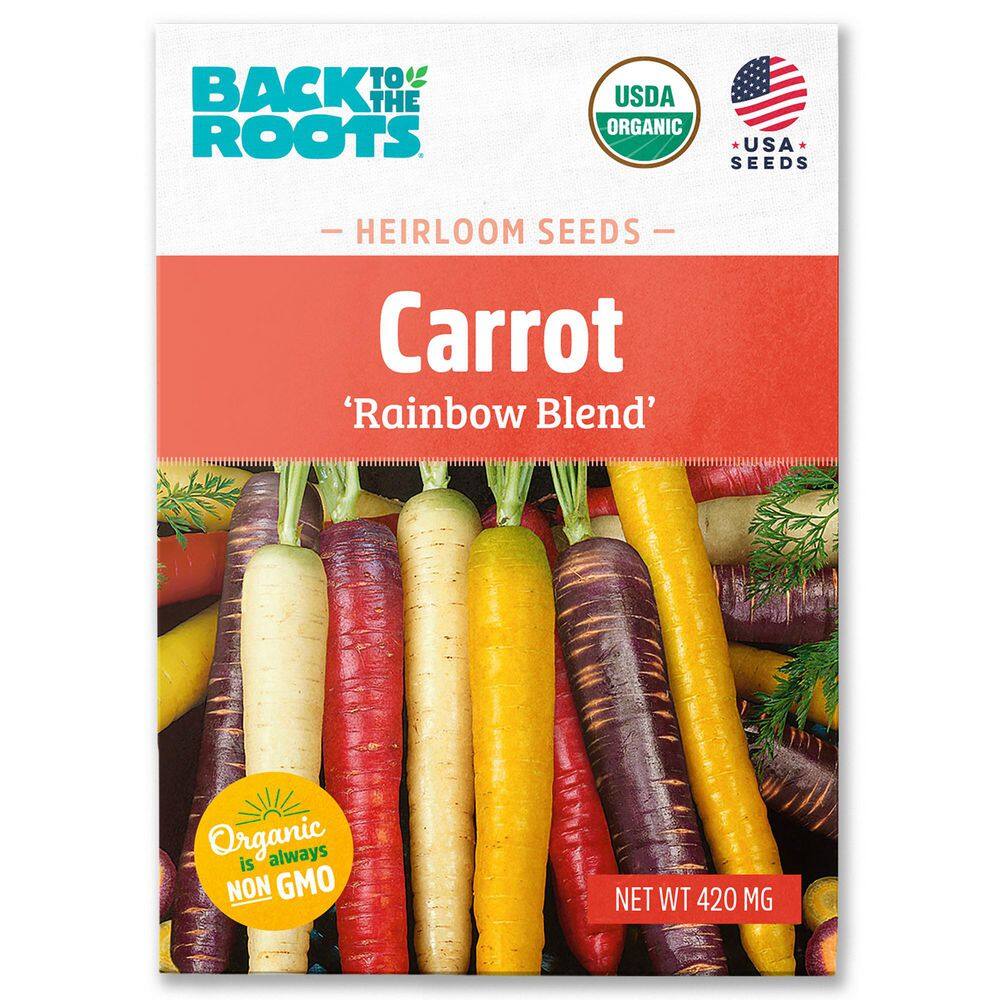 Back to the Roots Organic Rainbow Blend Carrot Seed 46040F - The Home Depot