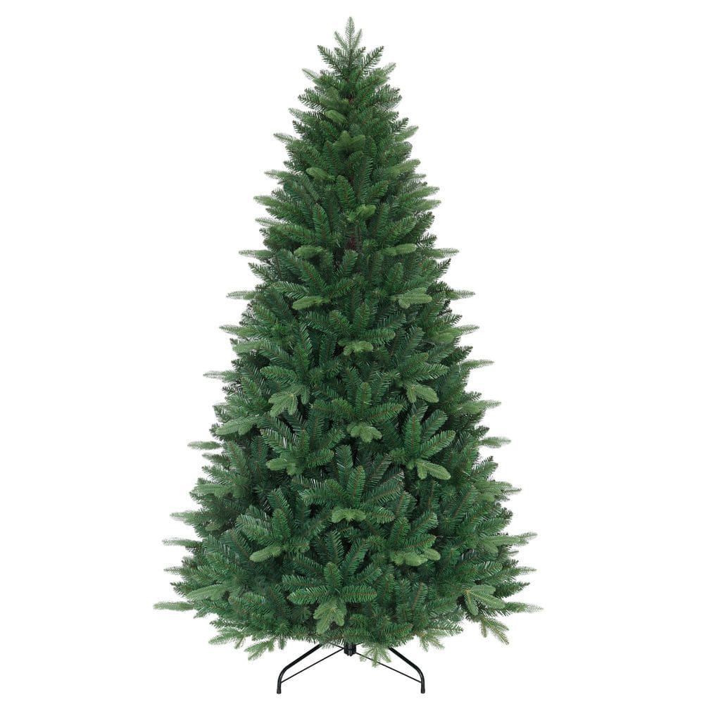Puleo International 7.5 ft. Unlit Oregon Spruce Artificial Christmas ...