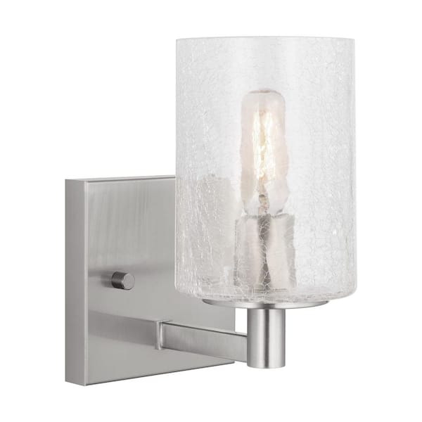 Generation Lighting Parker 4.75 in. W x 7.75 in. H 1-Light Brushed ...