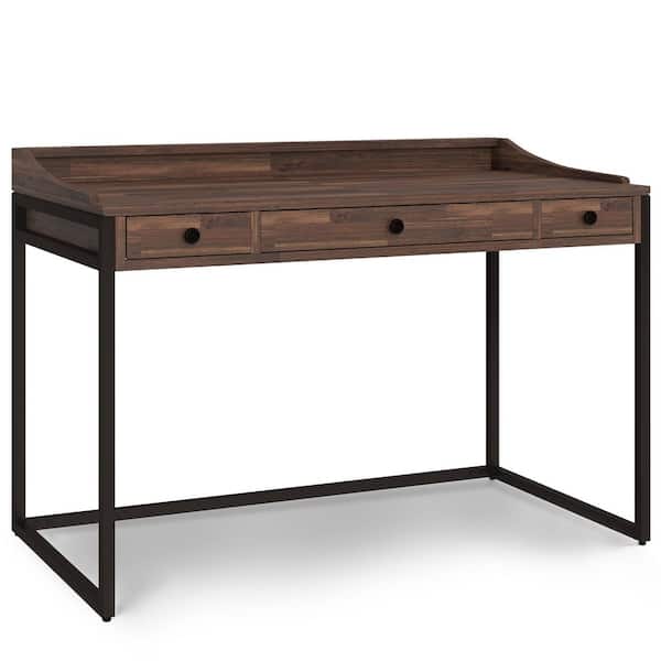 Simpli Home Ralston 48 in. Rectangle Distressed Charcoal Brown Acacia ...