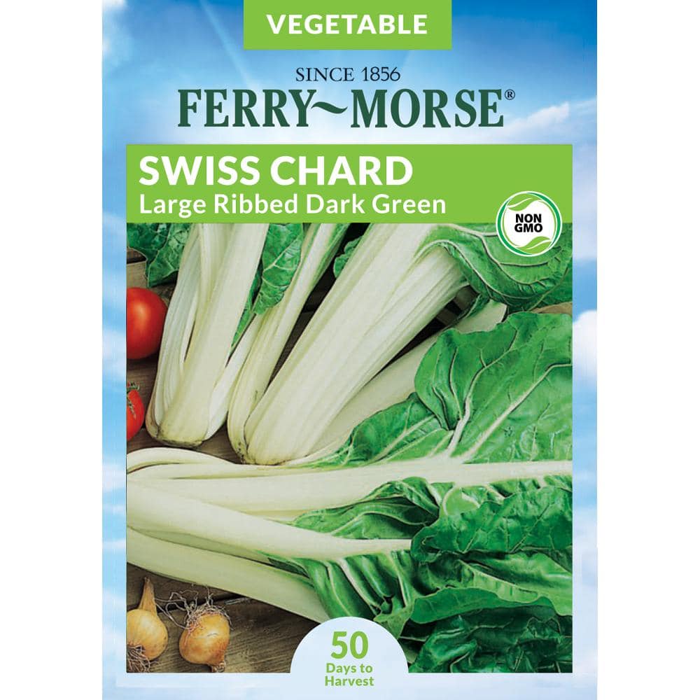 Ferry-Morse Swiss Chard Large Ribbed Dark Green Vegetable Seed 4150 ...