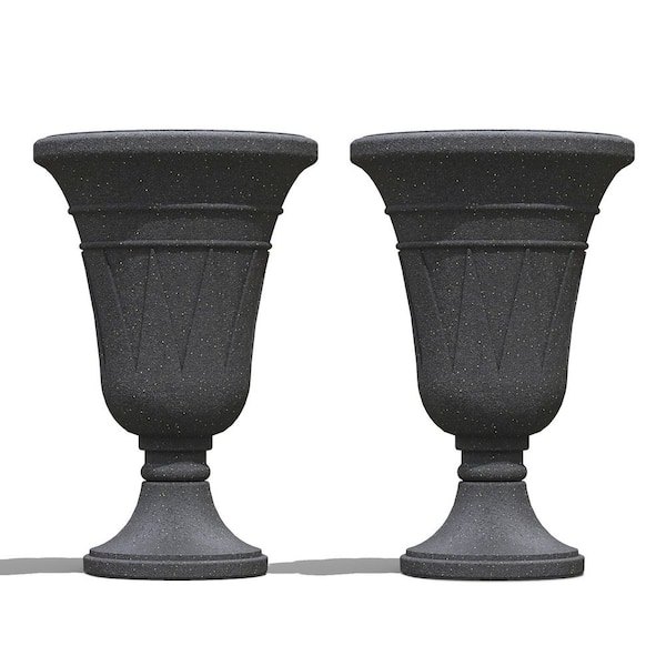Hcman 2 Pieces 23 In X 15 75 In Plastic Urns Planter With Drainage