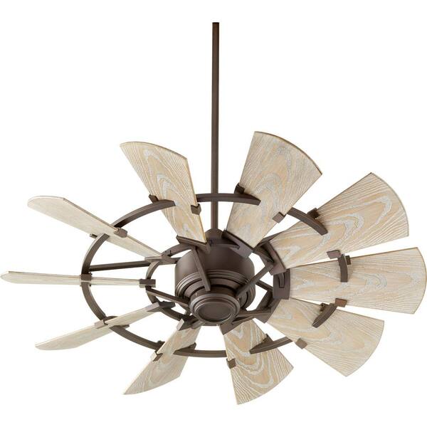 Quorum INTERNATIONAL Windmill 44 in. Indoor/Outdoor Oiled Bronze ...