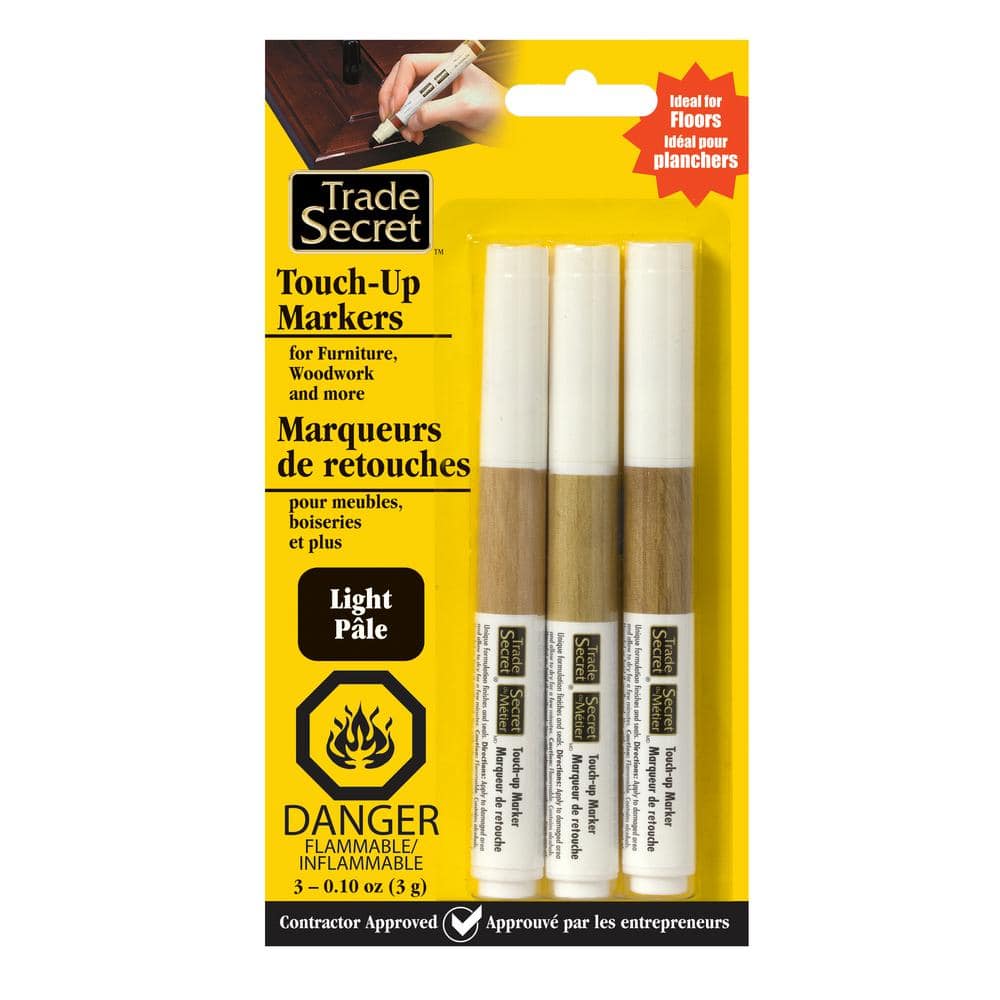 Trade Secret 0.1 oz. Light Brown Tone Wood Stain Pencils and Markers ...