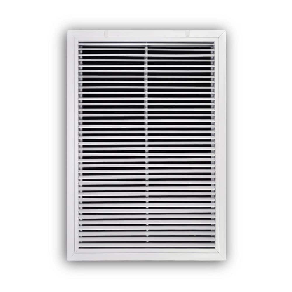TruAire 20 in. x 30 in. White Aluminum Fixed Bar Return Air Filter ...