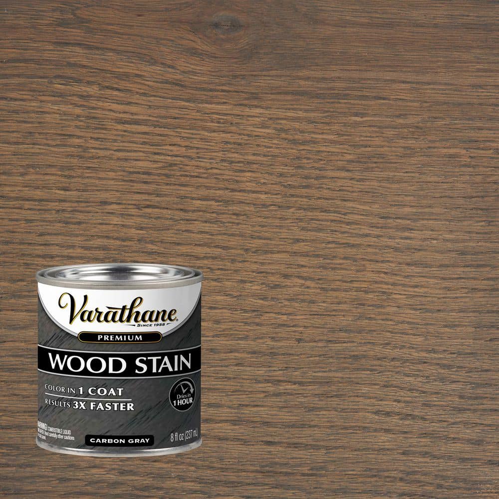 Varathane 8 oz. Carbon Gray Premium Fast Dry Interior Wood Stain 386617 ...