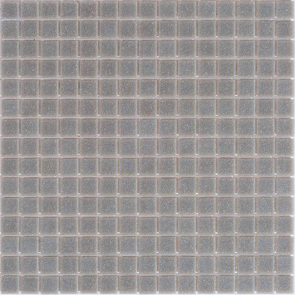 Apollo Tile Dune 4 in. x 6 in. Glossy Stone Gray Glass Mosaic Uniform ...