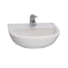 Barclay Products Compact 500 Wall-Hung Bathroom Sink in White 4-621WH - The Home Depot