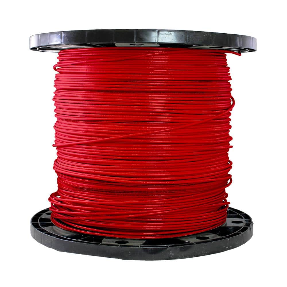 Cerrowire 2500 ft. 10-Gauge Red Solid THHN Wire 112-1803M - The Home Depot