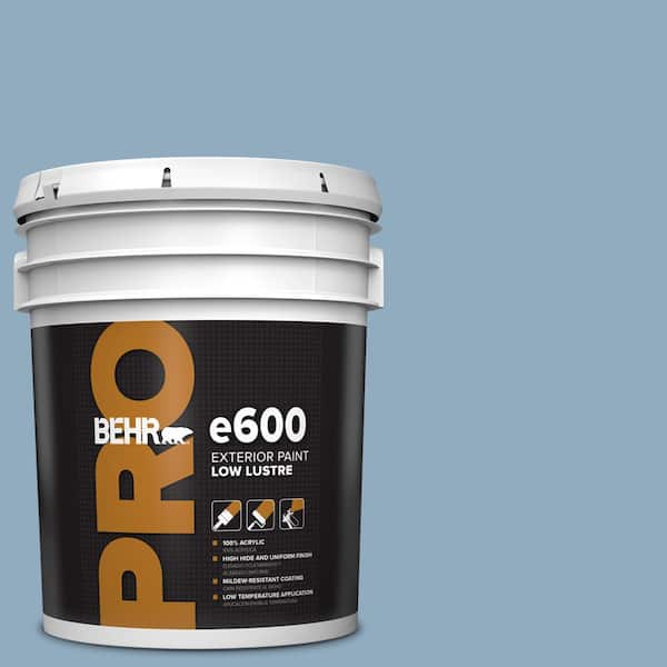 BEHR PRO 5 gal. #BIC-10 Cotton Denim Low Luster Exterior Paint PR62005 ...