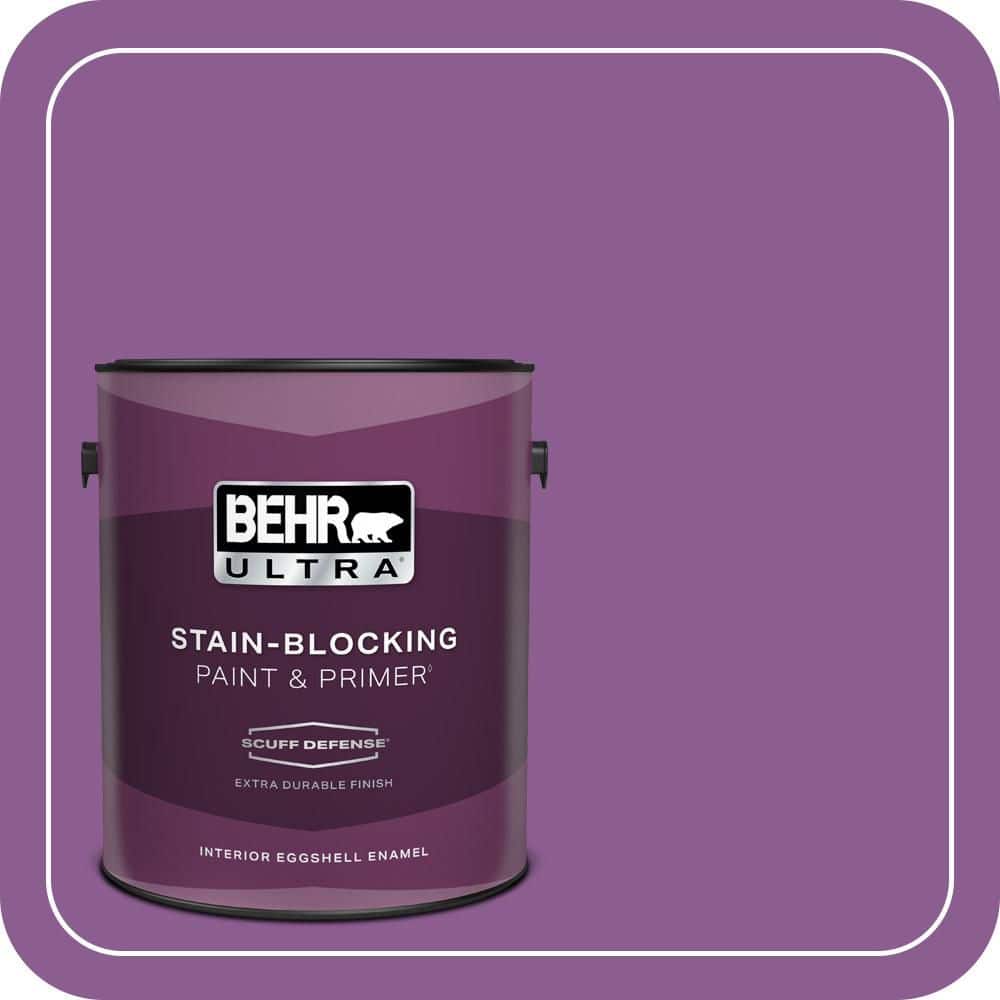 BEHR ULTRA 1 gal. #P100-6 Chakra Extra Durable Eggshell Enamel Interior ...