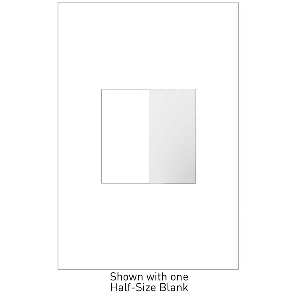 Legrand adorne Half Size Decorator/Rocker Blank Wall Plate Insert ...