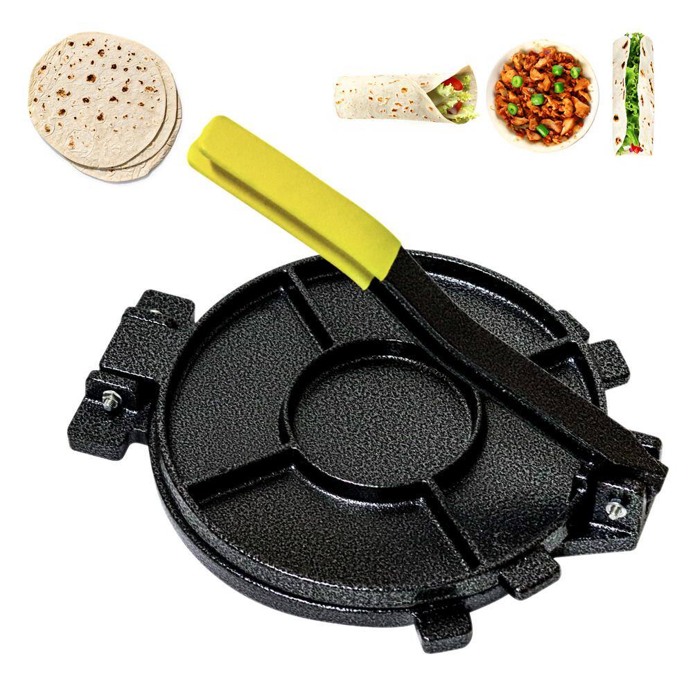 Trademark Innovations 10 in. Cast Iron Tortilla Press PRESS-TORTILLA ...