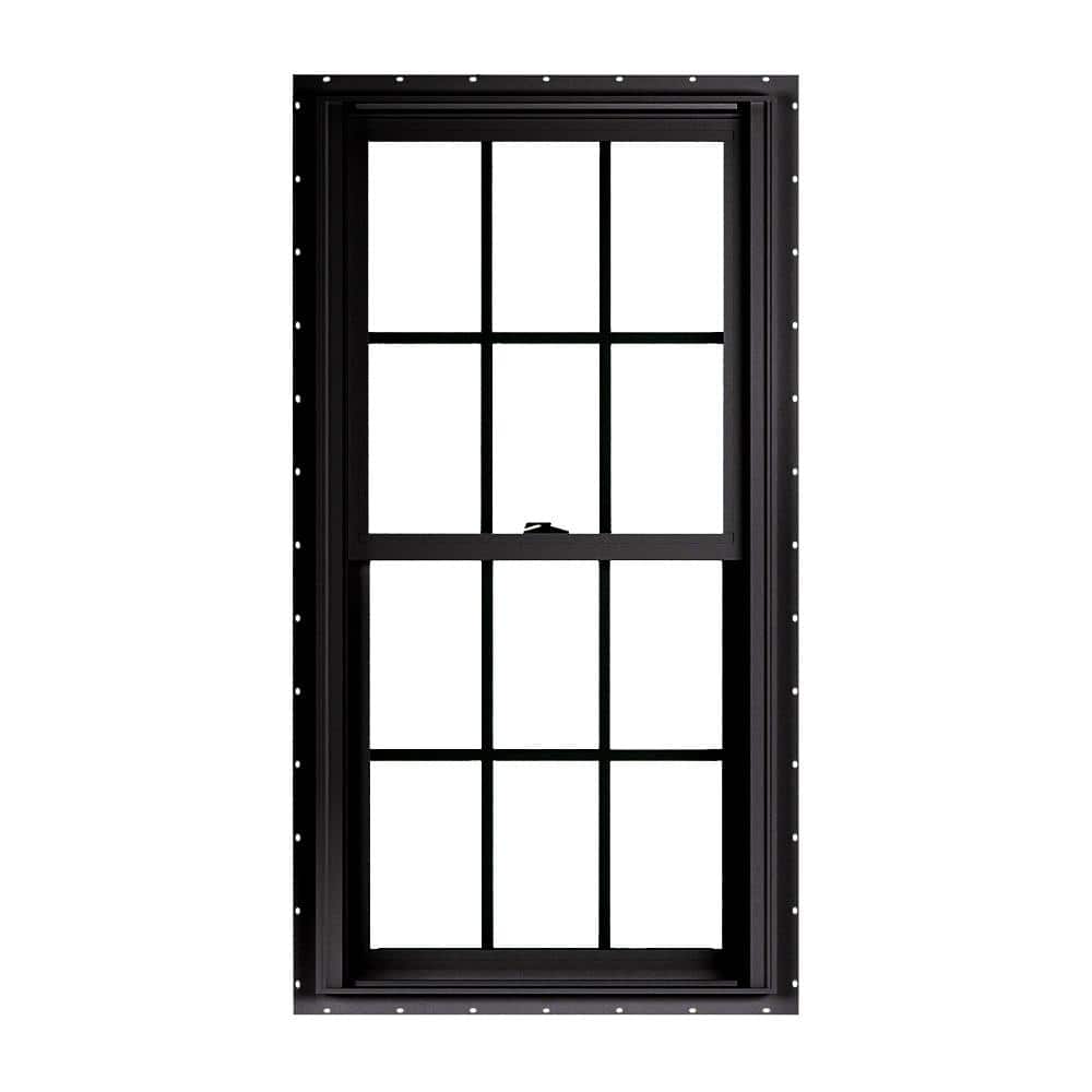 American Craftsman 27.75 in. x 54 in. 70 Series Black Low-E Argon Glass ...