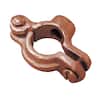 JONES STEPHENS 1/2 in. Copper Plated Hinged Split Ring for 3/8 in. Rod ...